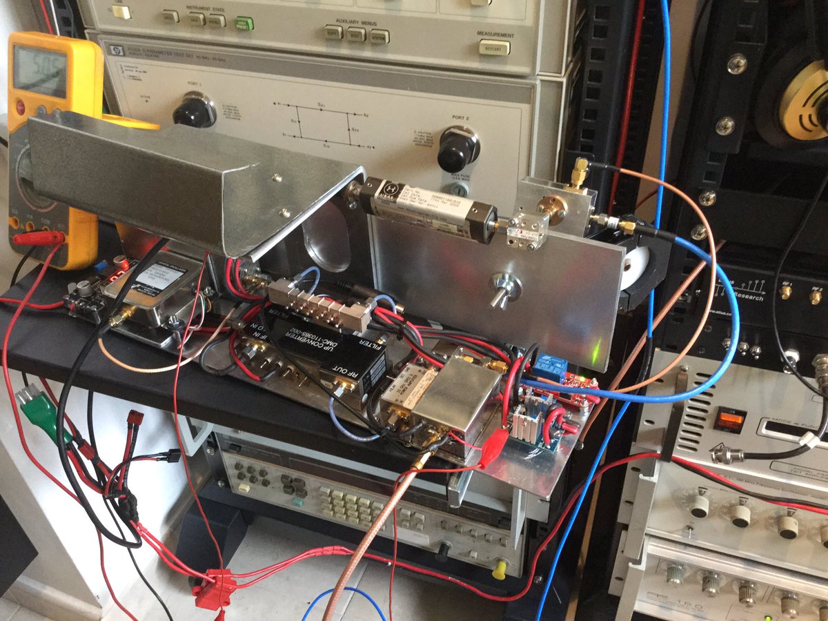 Mesuaring and tuning the noise figure of the new 47GHz transverter, the ...