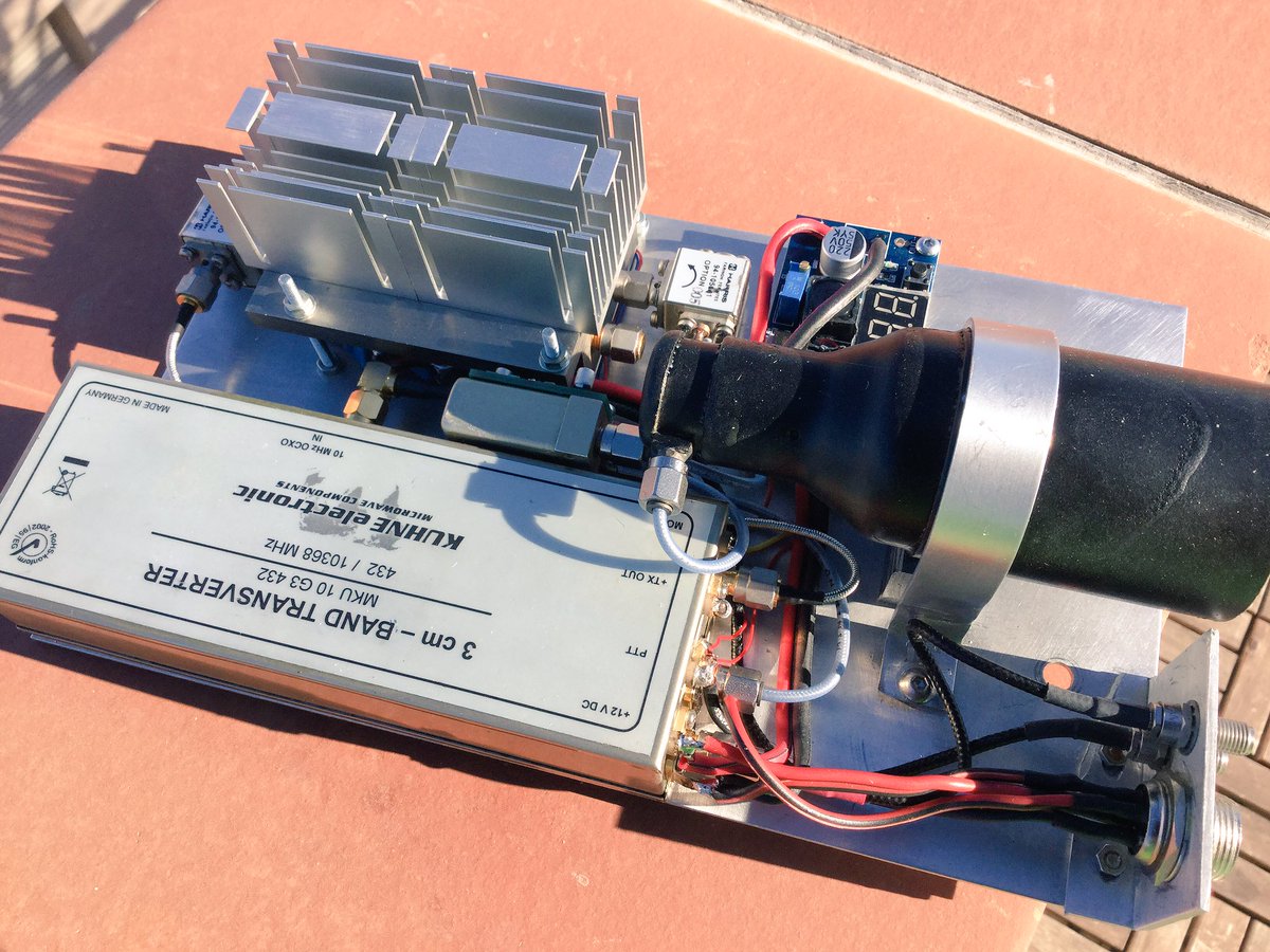 10GHz xverter for portable ready. Tomorrow the smoke test to EA4 & EA1 ...