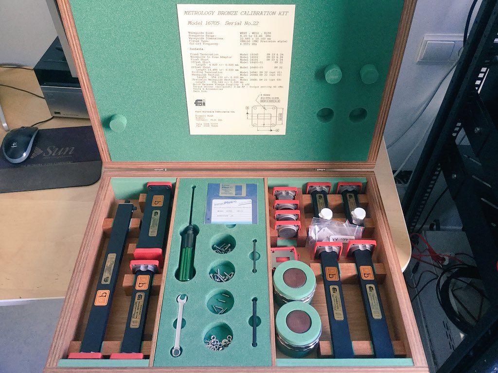 New toys arrived! WR90 / WG16 cal kit, metrology grade. I hope that it ...